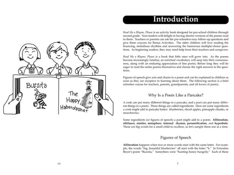 Read Me a Rhyme Please: A Poetry Primer for Pre-School-2nd Grade